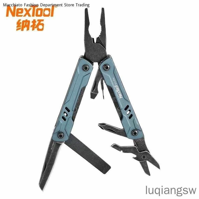 Многофункциональные тактические плоскогубцы NexTool Sailor S11 Pro 12 в 1 с ножом 8Cr14Mov, флуоресцентными вставками, для EDC, авто, кемпинга