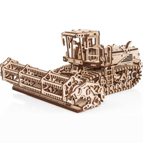 Деревянный конструктор Eco Wood Art EWA Косилка самоходная CS-150