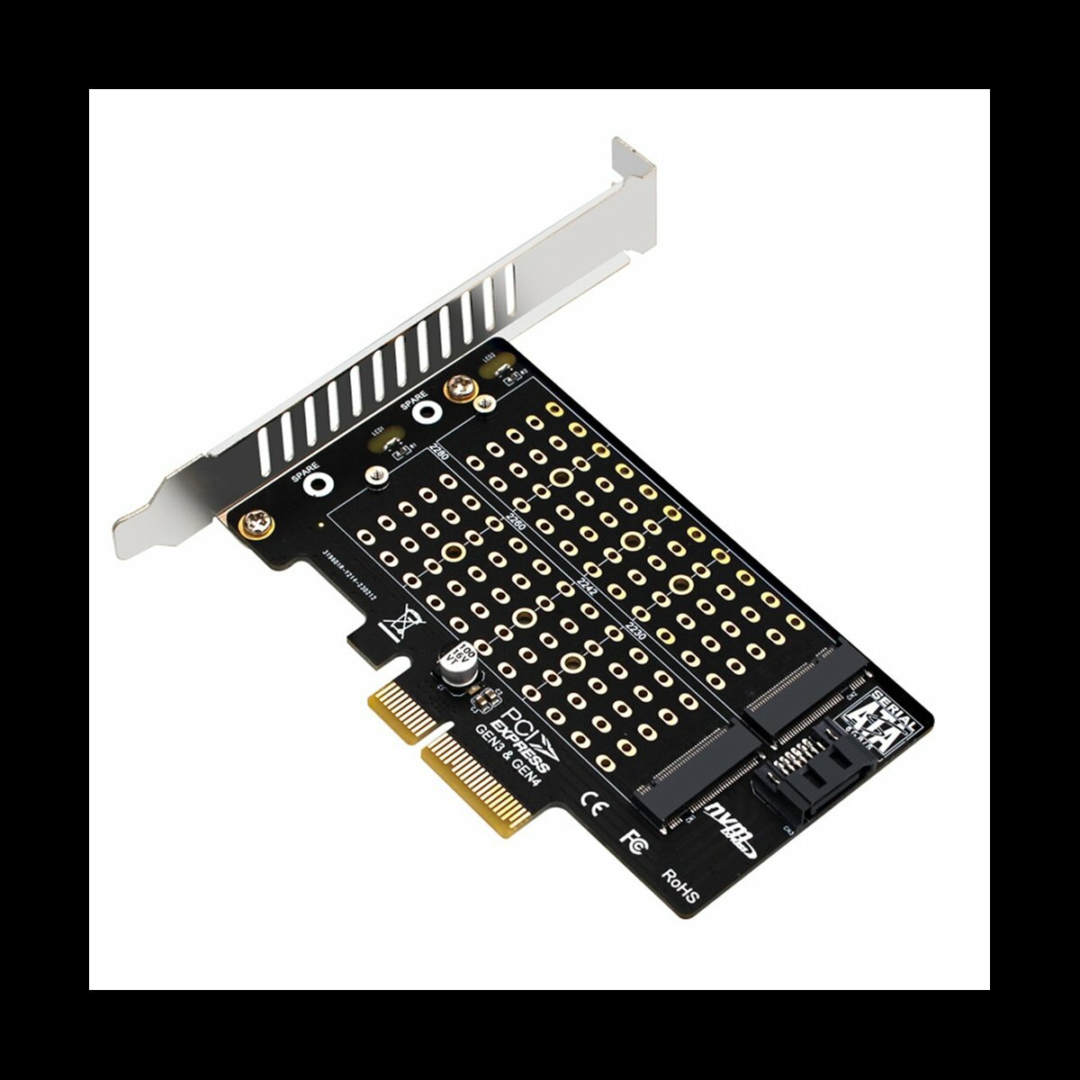 M.2 NVMe NGFF SSD-адаптер PCIE SATA Адаптер PCIE-M2/M.2 SSD Ключ M B B+M