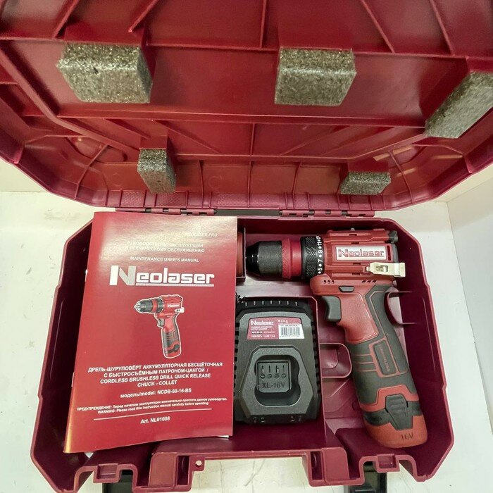 Шуруповерт Neolaser ncdb-50 -16-bs