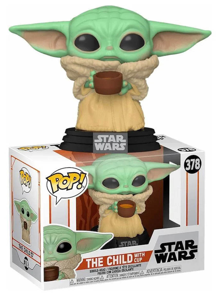 Фигурка Funko POP! Малыш Йода с чашкой (The Child with Cup) #378