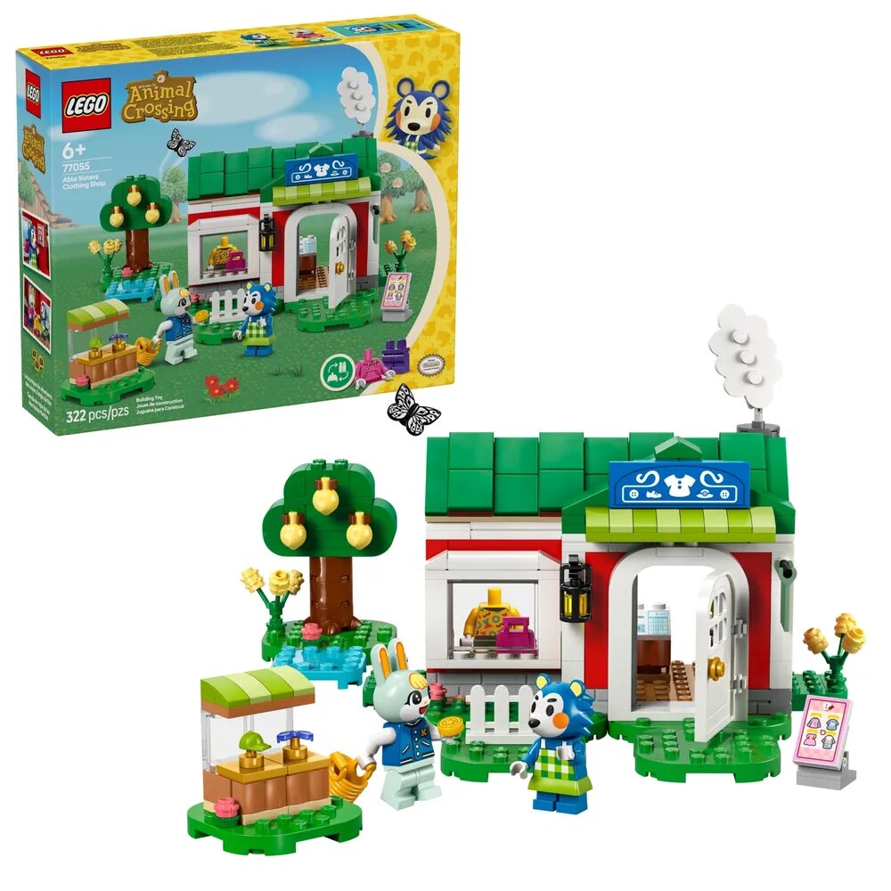 Лего Animal Crossing серия, LEGO 77055 Магазин одежды "Эйбл Систерс", lego конструктор для мальчика, лего для девочек