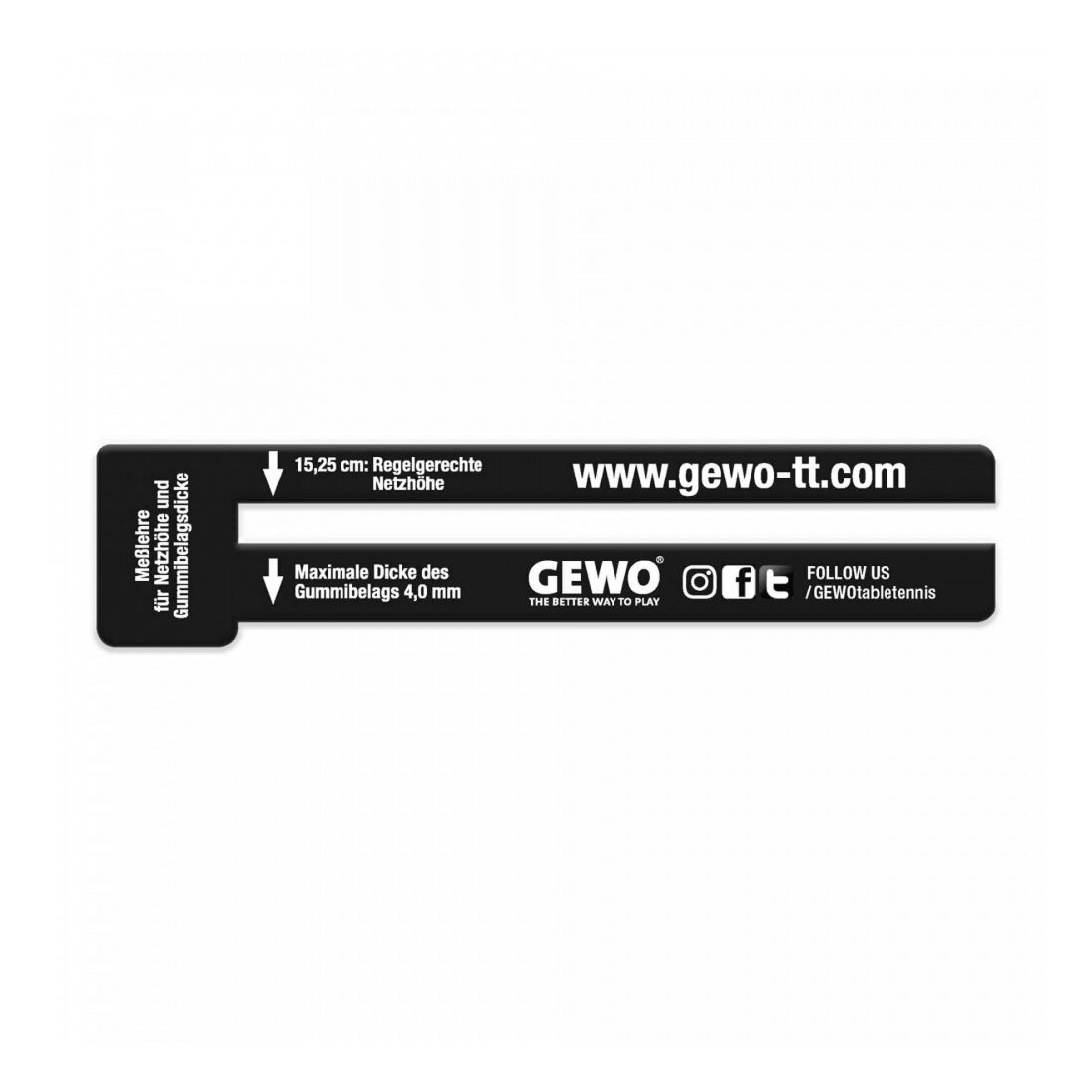 Измеритель высоты сетки Gauging Tool Gewo, Black материал пластик