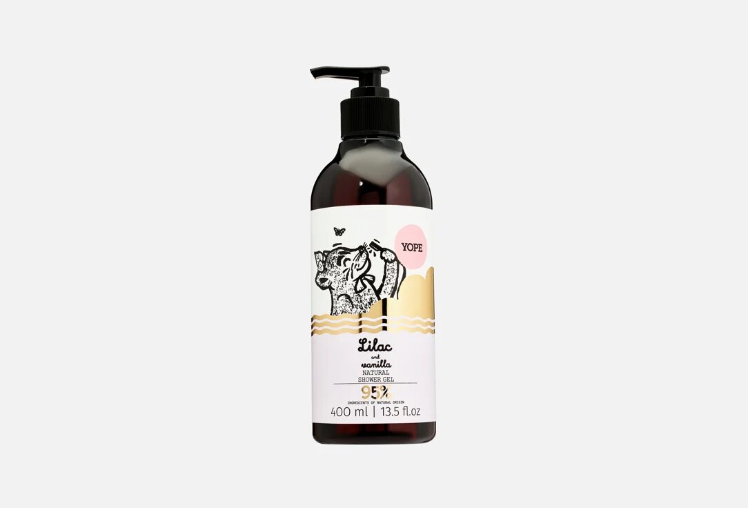 YOPE LILAC & VANILLA Натуральный гель для душа 400мл