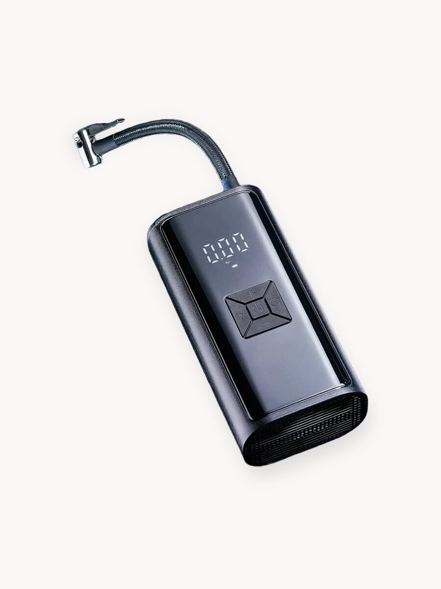 Компрессор автомобильный от аккумулятора мощный насос в авто