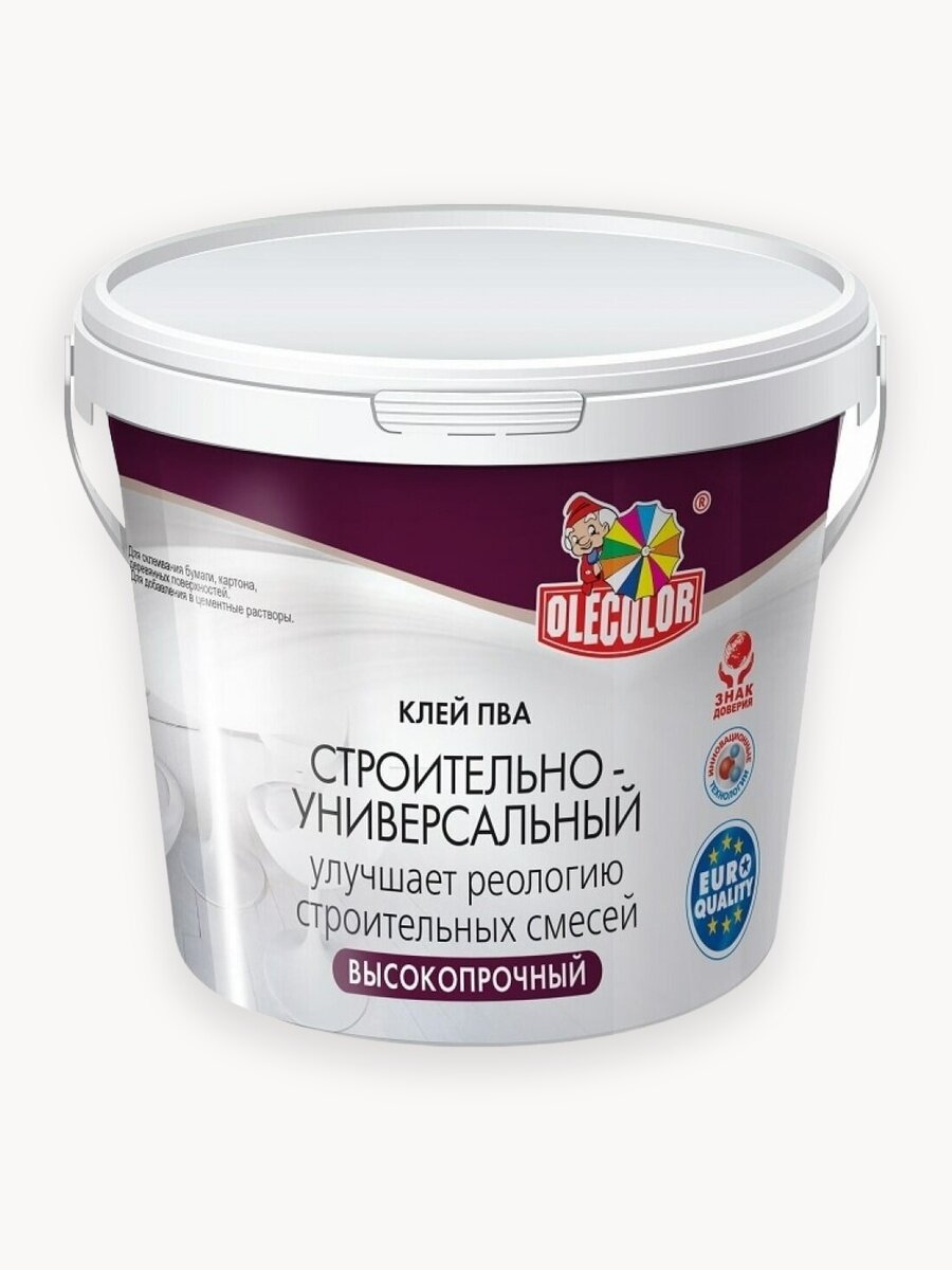Клей ПВА строительно-универсальный OLECOLOR (Артикул: 4300001971; Фасовка = 2,3 кг)