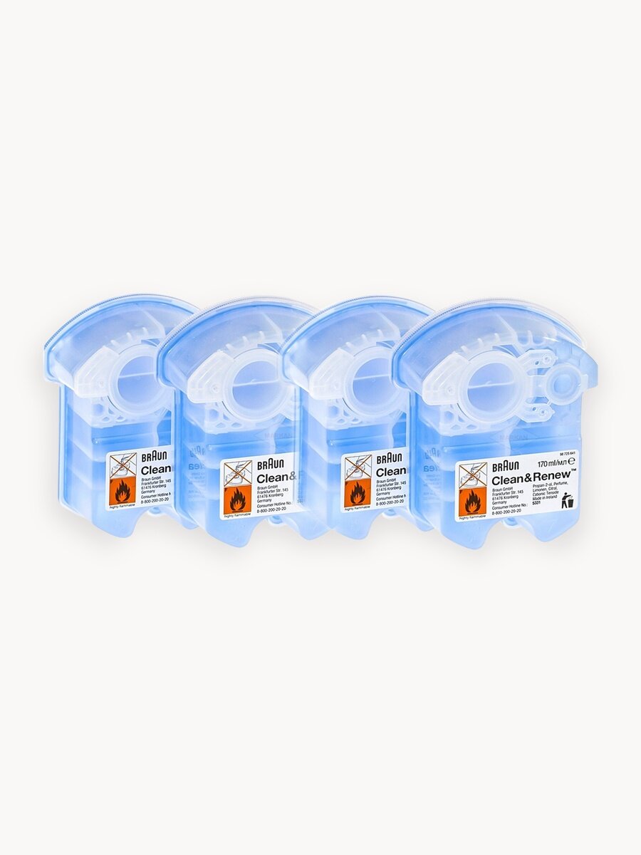 Картридж Braun Clean & Renew CCR, голубой, 4 шт.