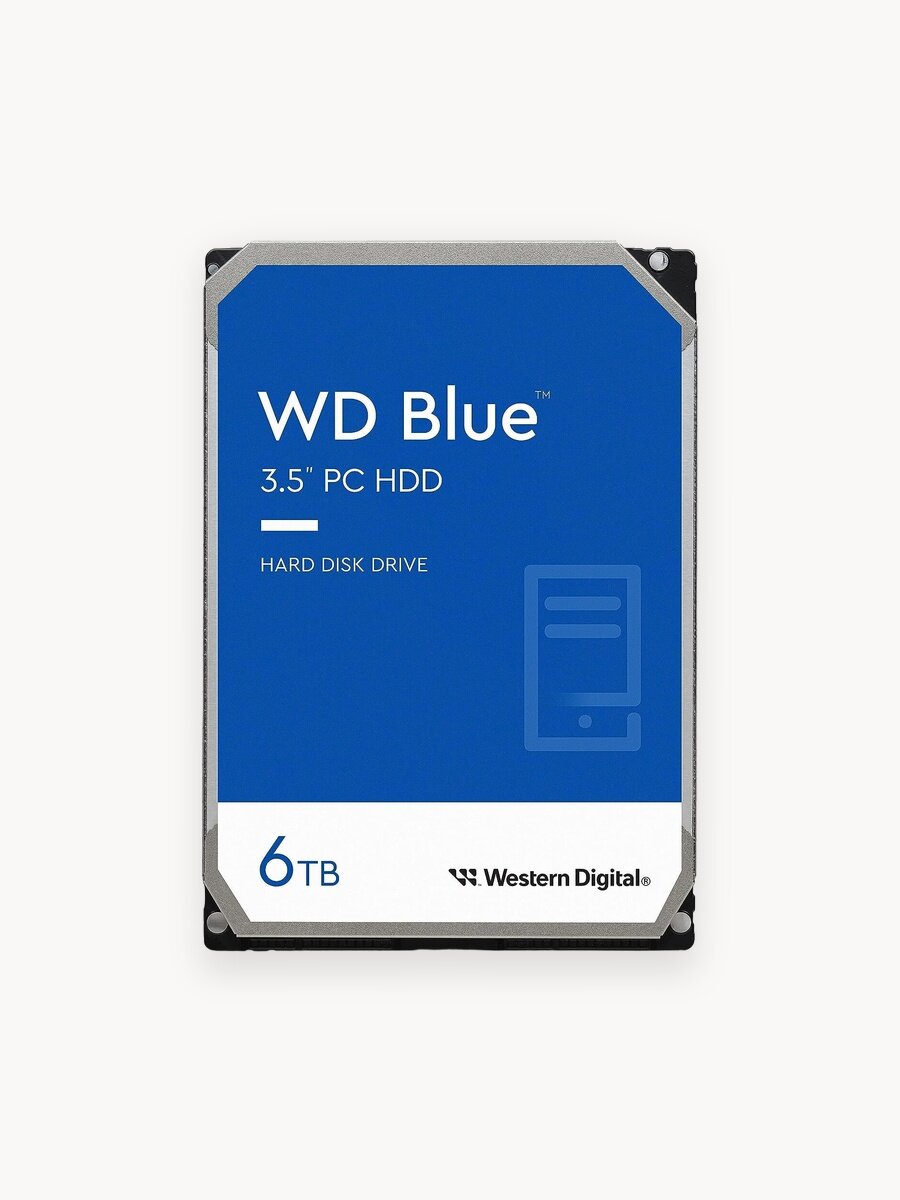 Жесткий диск WD Blue WD60EZAX 6TB, SATA III, 3.5"