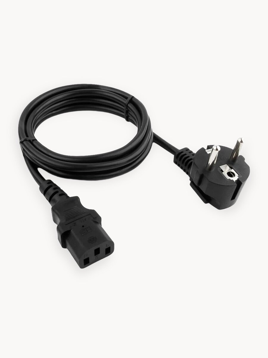 Сетевой кабель питания Ningbo IEC C13 с евровилкой, 0,75 мм 1,8 м