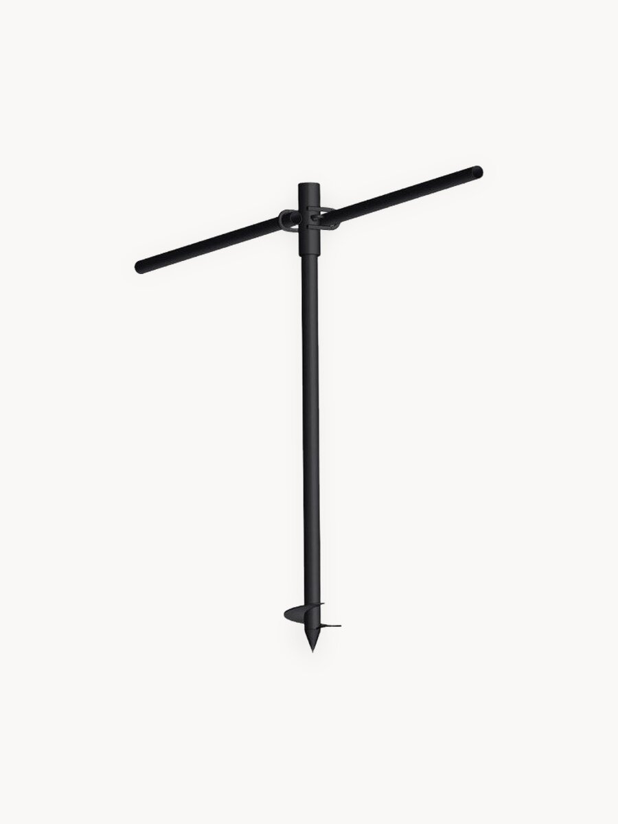 Свая винтовая бзвс СВС 57/1000-1-200, сталь, круглая, черная, 1 шт.