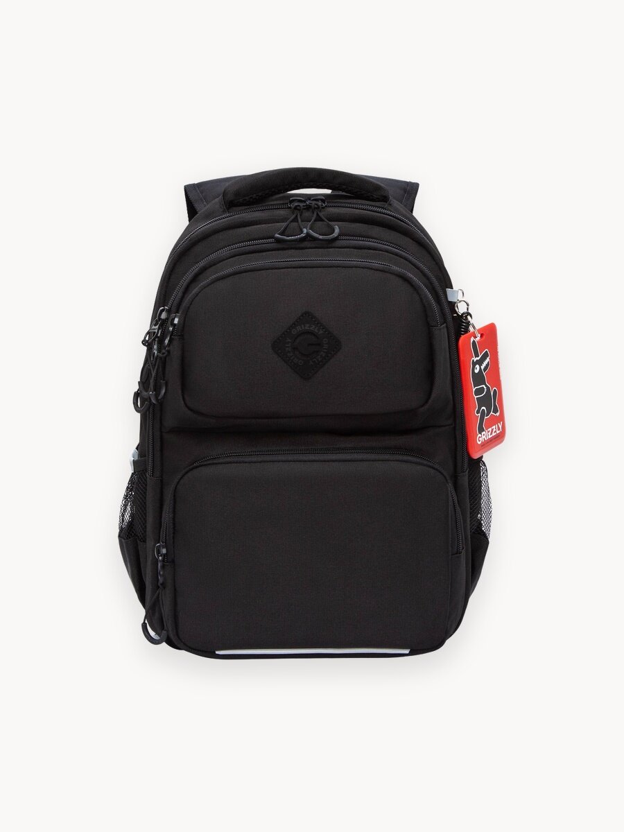Рюкзак школьный GRIZZLY с карманом для ноутбука 13", анатомической спинкой, для мальчика RB-553-1/7