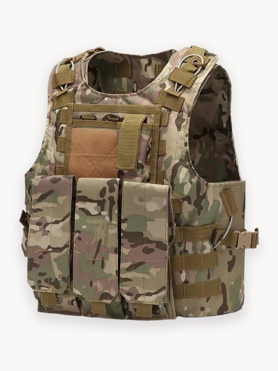 Жилет разгрузочный тактический с подсумками и системой быстрого сброса, мультикам