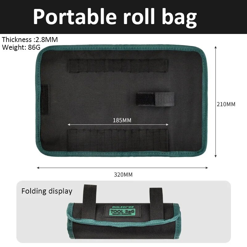 Портативная Складная Сумка-органайзер Для Инструментов Для Сверл, Набор Отверток, Электрических Инструментов, Чехол Для Хранения