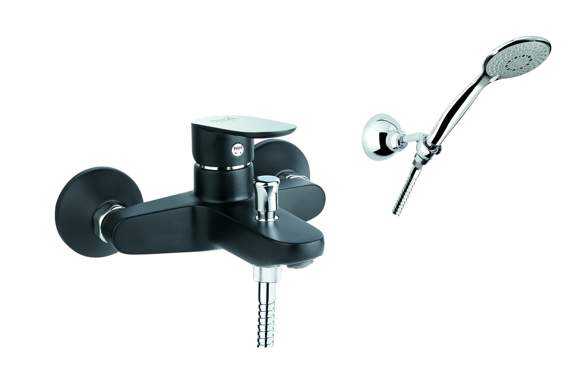 Смеситель для ванны Fiore KEVON CHIC 81BX8150, хром/черный, современный стиль