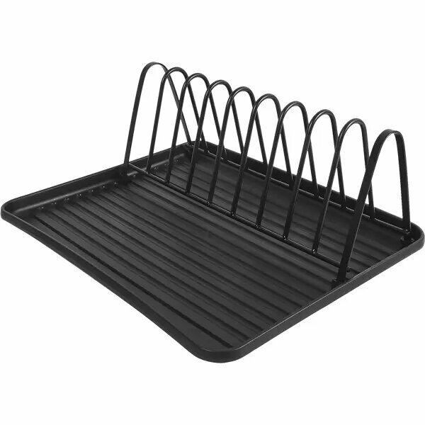 Сушилка для посуды с поддоном Delinia 36x13.6x29 см металл цвет черный