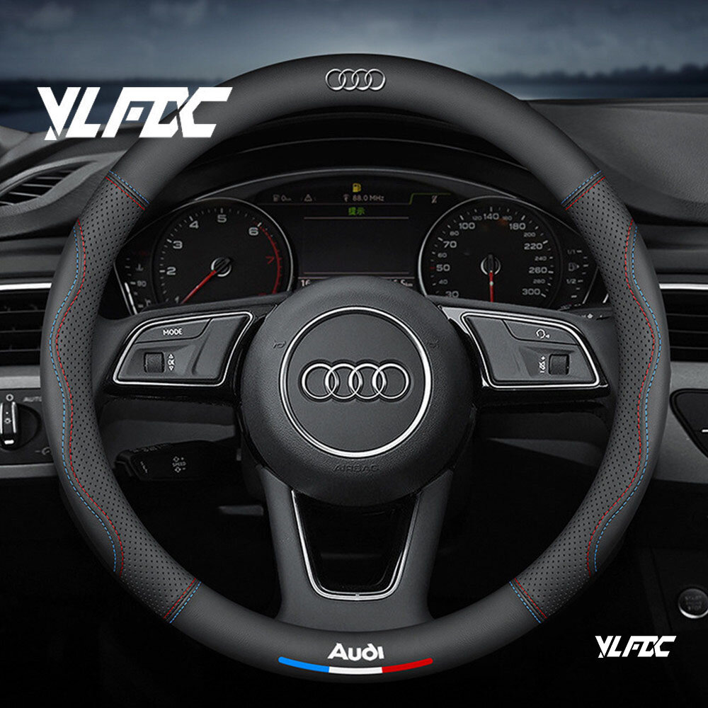 Оплетка на руль для Mitsubishi / Митсубиси Lancer , Outlander , Carisma , Pajero , Galant , Colt и др. автомобиля Чехол на руль 37-39 см подарок