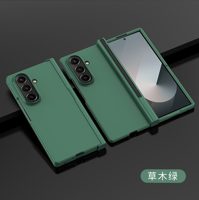 Подходит для Samsung Galaxy Z Fold5 / Самсунг Галакси Z Fold5 Чехлы для телефонов, soft touch,360° Полная защита, чехол-кардиомонитор, поликарбонат (PC), защита камеры, ударопрочный, усиленные углы