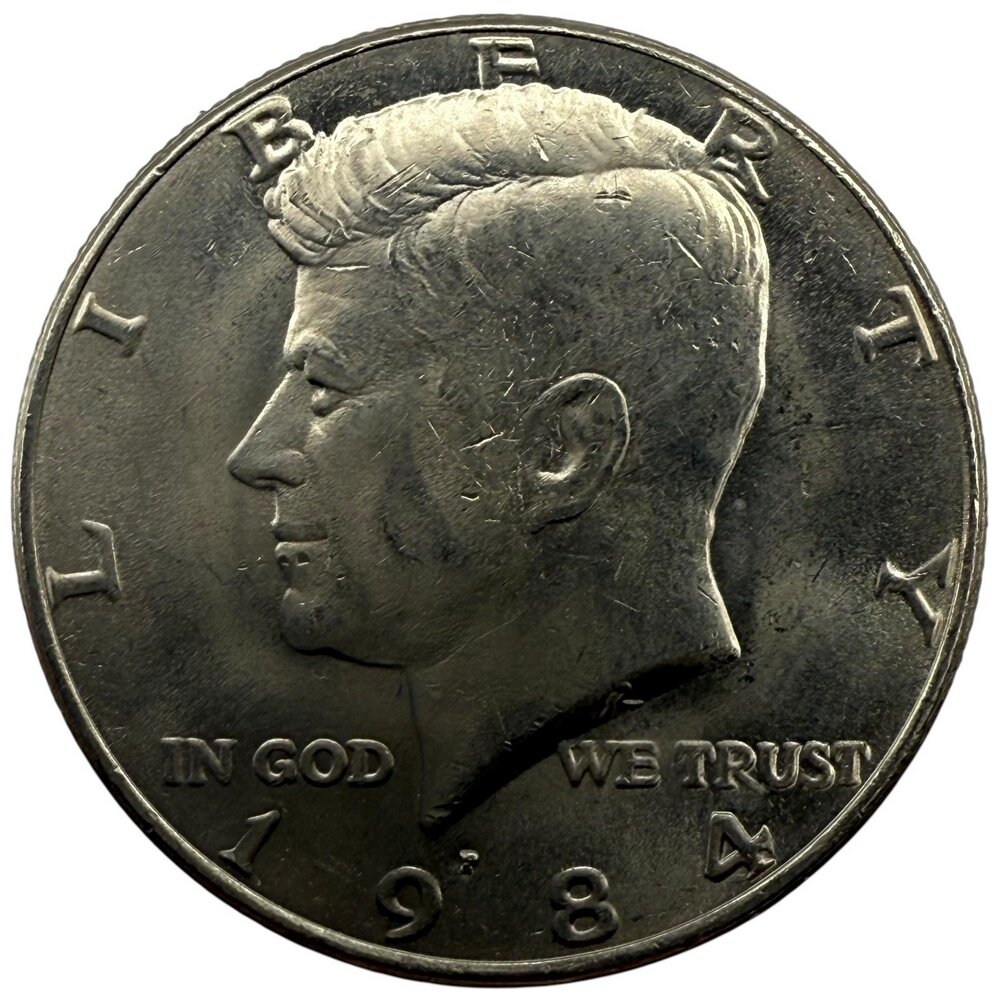 США 50 центов (1/2 доллара) 1984 г. (Полдоллара Кеннеди) (P)