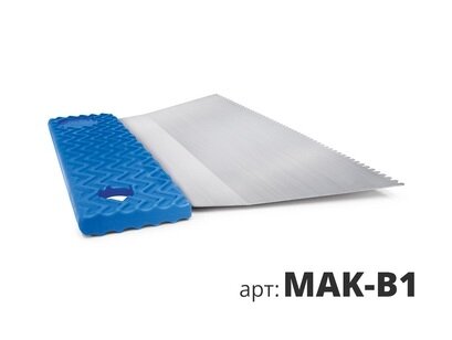 Шпатель для Клея Makler MAK-B1 18см Трапециевидный, Стальной.