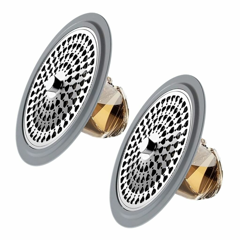 Набор из 2 силиконовых крышек для слива, 77 мм, для домашних труб