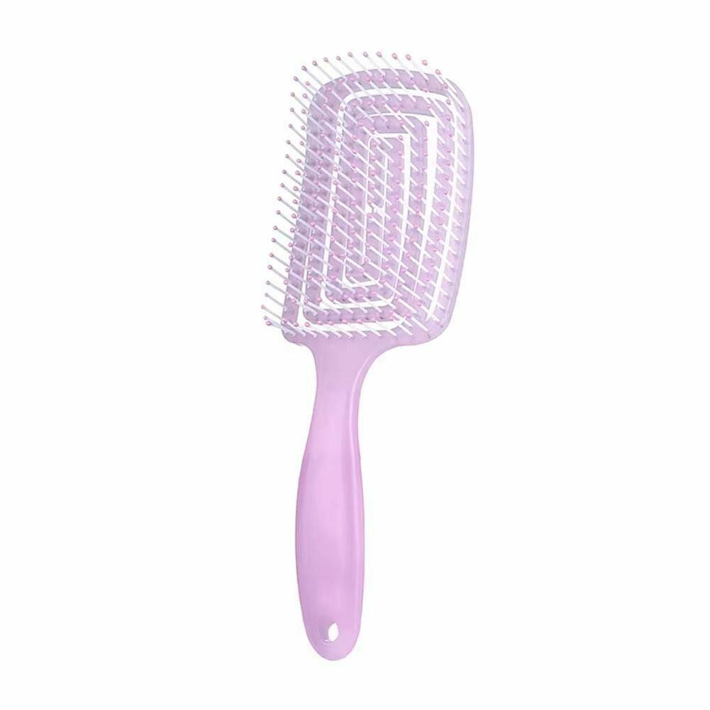 Расческа для волос массажная, продувная расческа для укладки, щётка для распутывания мокрых, вьющихся и нарощенных волос