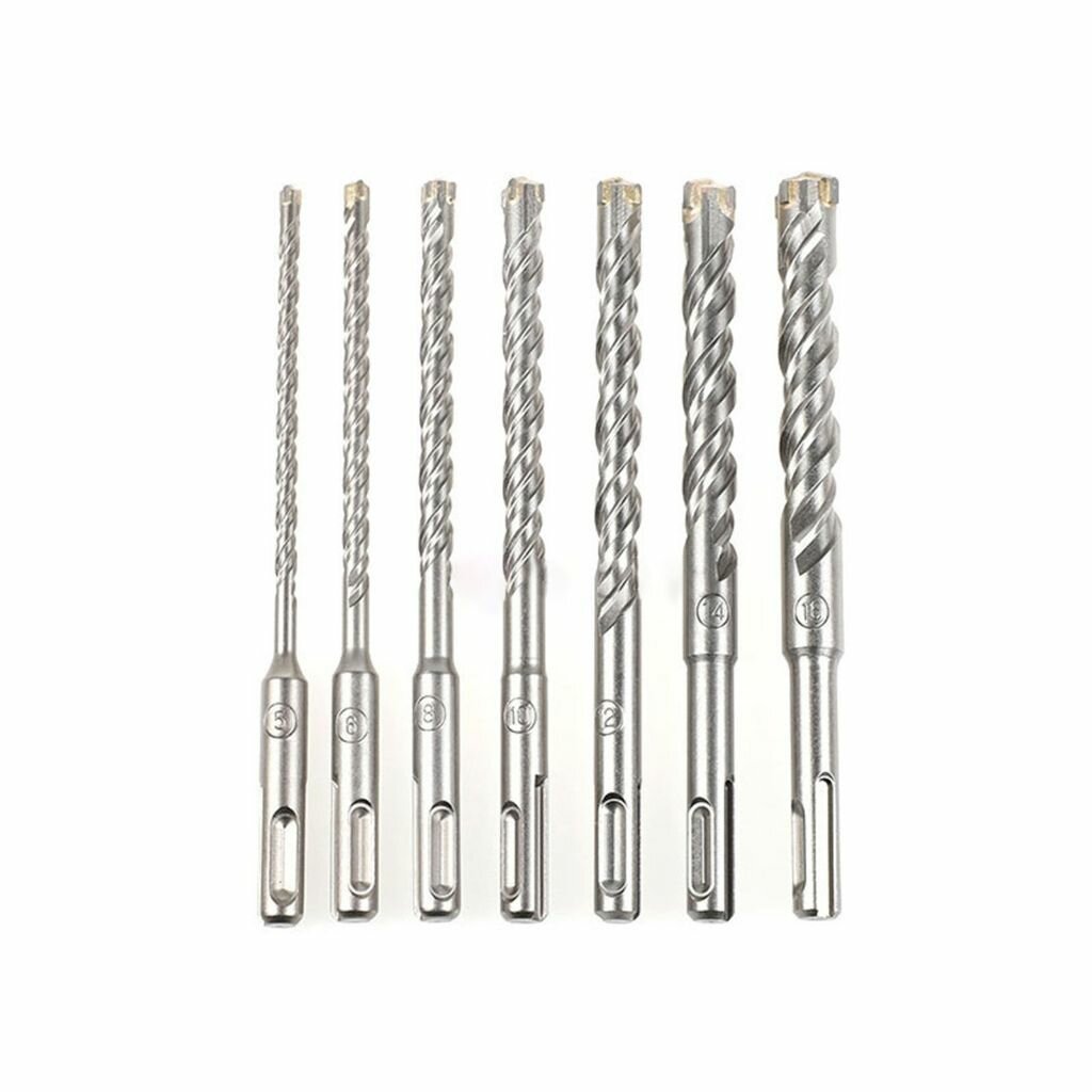 Сверла с четырехгранной насечкой для стекла и бетона 5-16мм