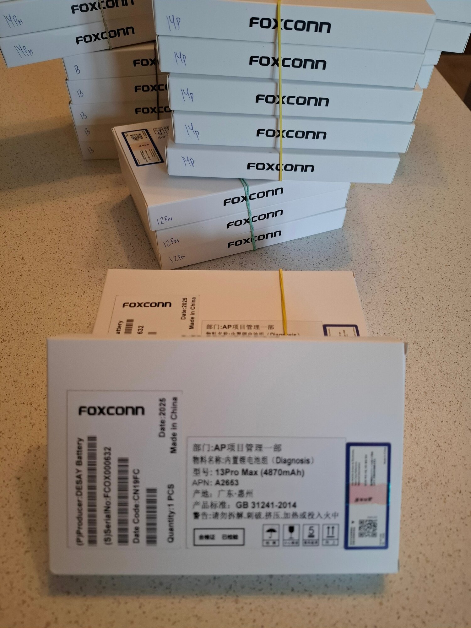 Аккумулятор FOX для iPhone 13 Pro Max (с привязкой) 4870 mAh (коробка)