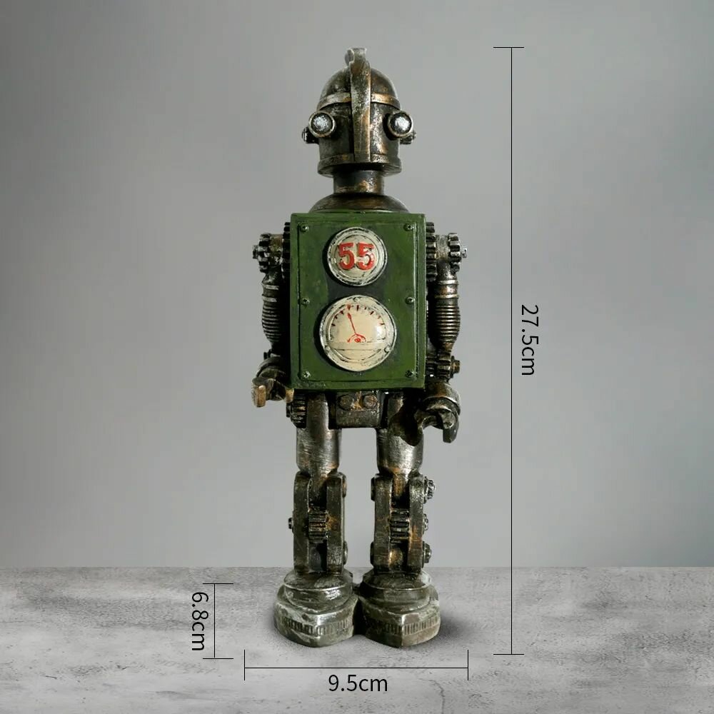 Винтажный Робот в Стиле Америка 50-х Декор для Гостиной в Индустриальном Стиле