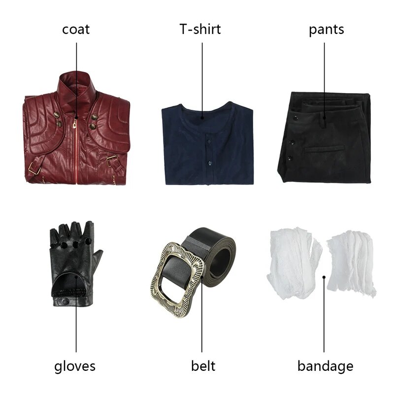 Костюм охотника на демонов Данте из DMC 5 L, Full set no shoes