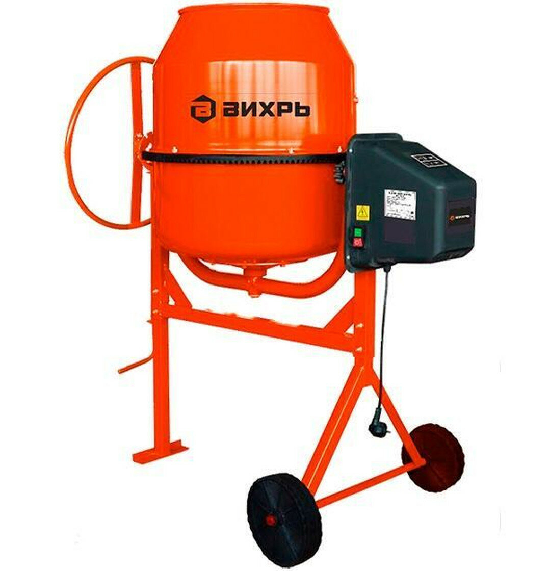 Бетоносмеситель Вихрь БМ-180 П для приготовления растворов на стройке и ремонте