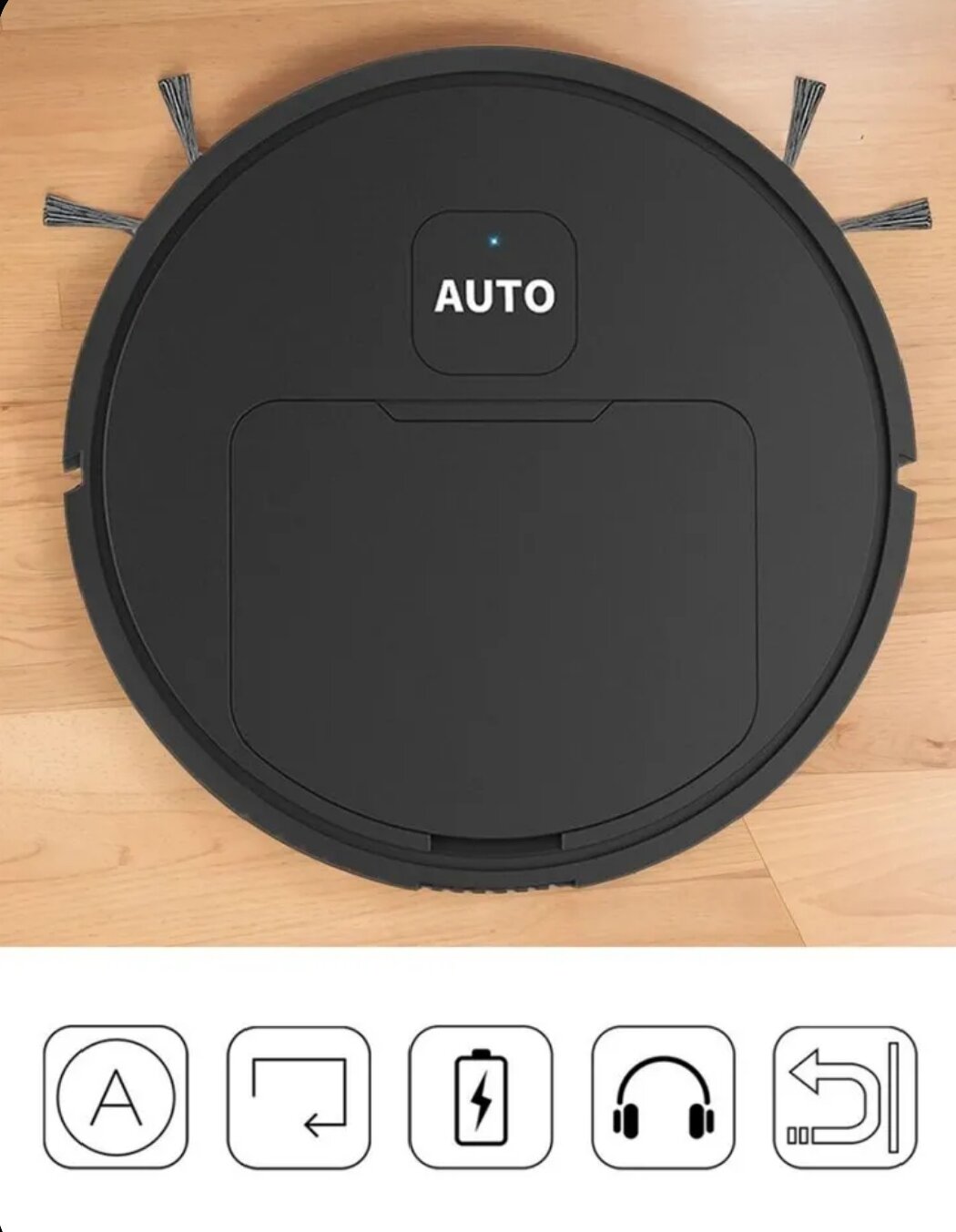 Робот пылесос сухая уборка . робот веник. Пыль, крошки, шерсть. Отлично подойдёт для детской комнаты цвет случайный