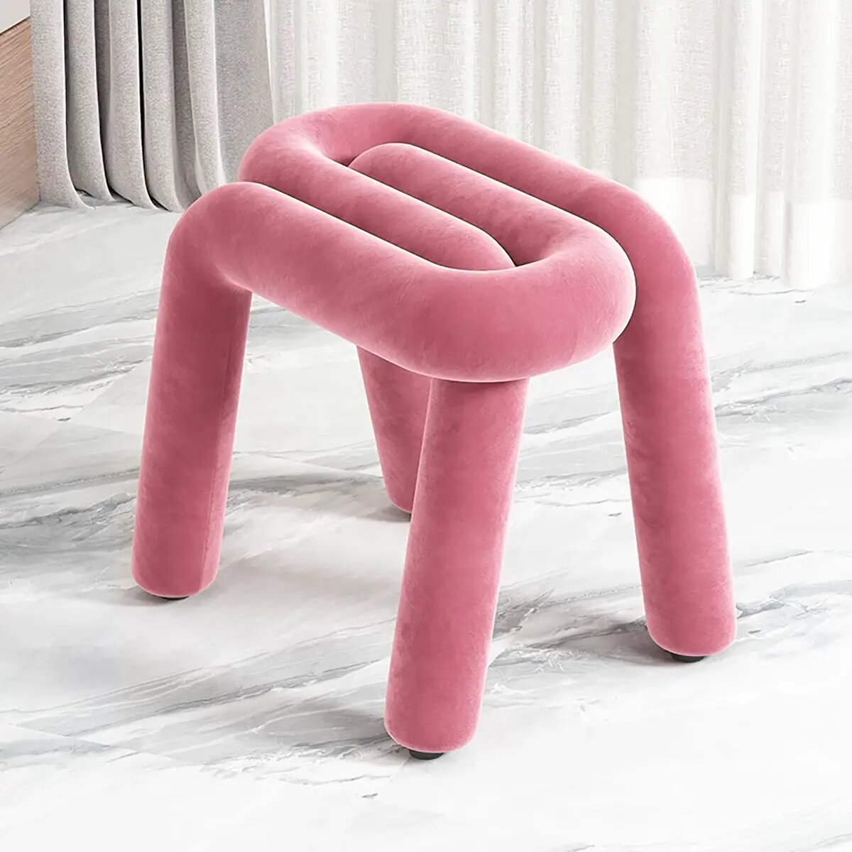 Табурет дизайнерский в стиле BOLD STOOL by Big Game (цвет розовый)