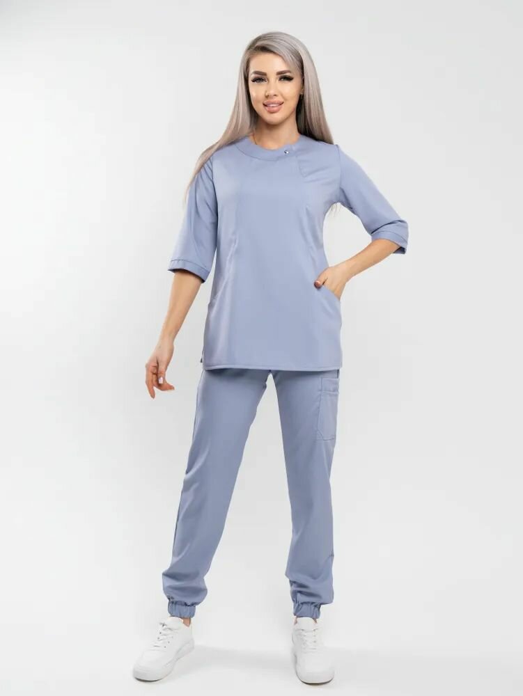 Женский рабочий Костюм Анна из Тиси. Универсальный медицинский костюм из брюк и блузки для косметолога, врача стоматолога.