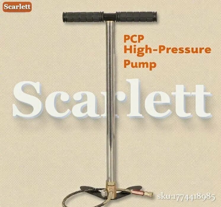 Насос высокого давления для винтовки PCP пневматики (черный, 3 stage, 4500psi)