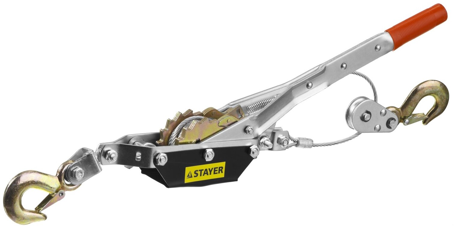 Stayer 4310-2 STAYER Лебедка "MAXPull" рычажная, тросовая, 2т/3м [ ]