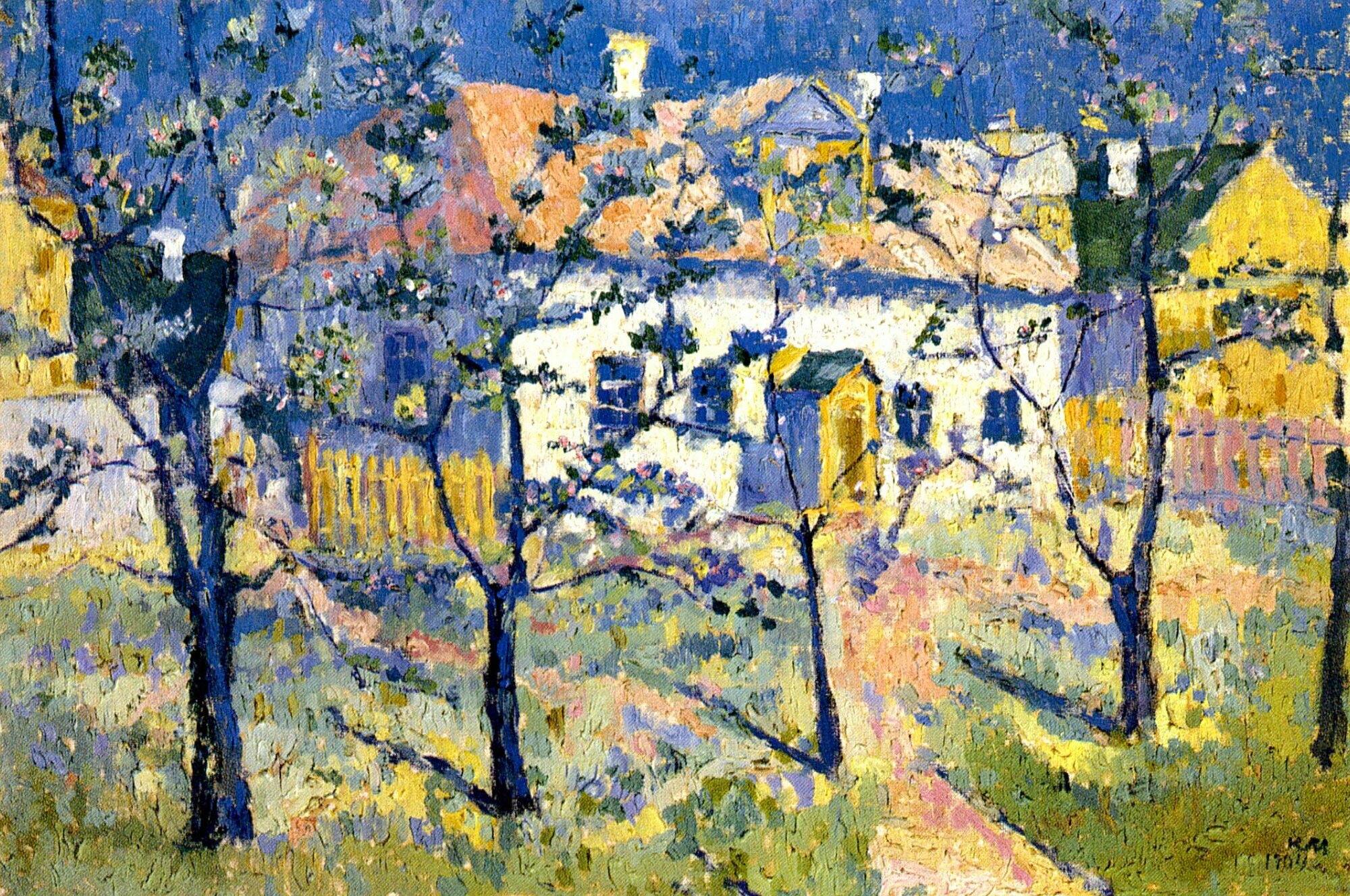 Картина Казимира Малевича Сад в цвету 80х53 см