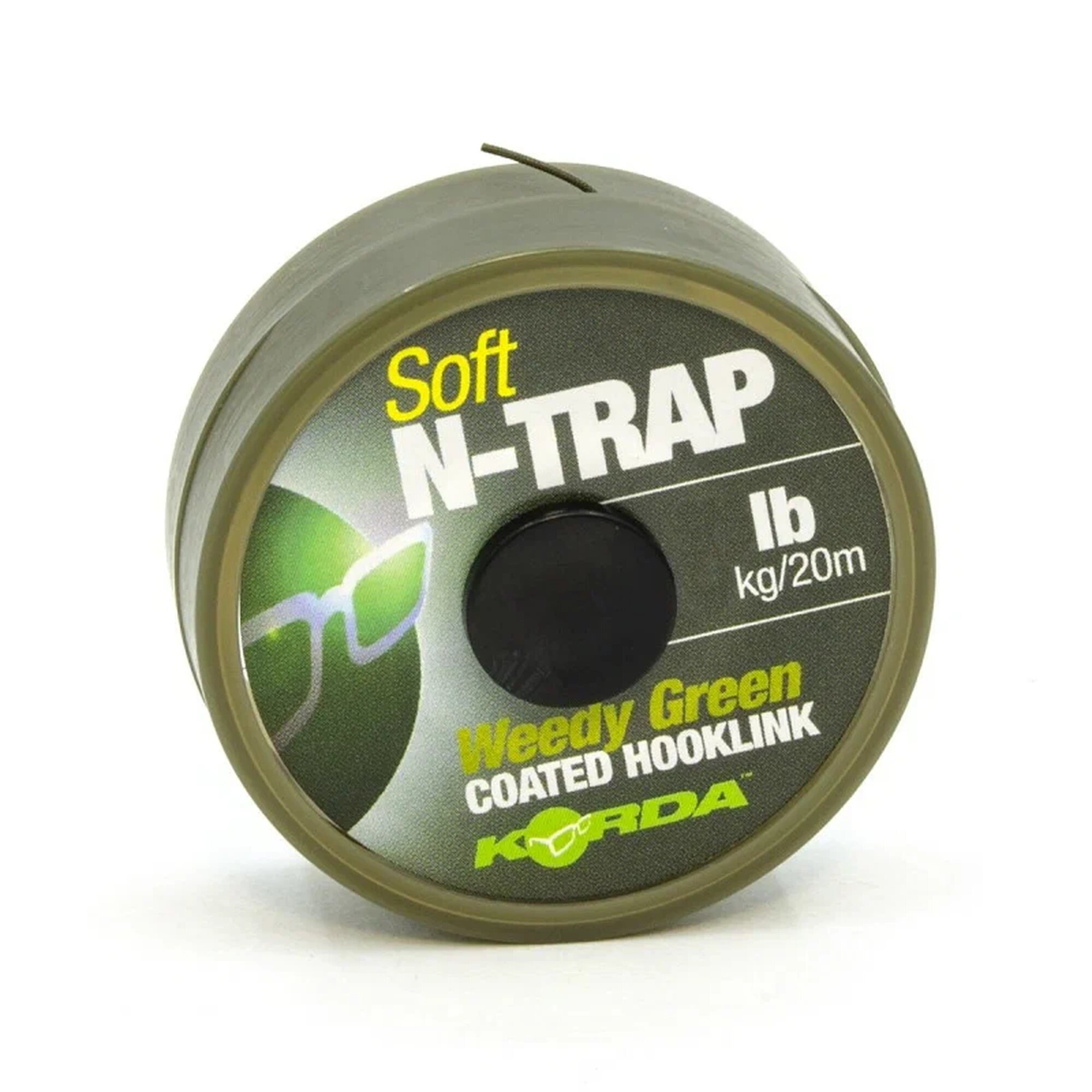Поводковый материал Korda N-Trap Soft Weedy Green, 15lb, 20м, зеленые водоросли