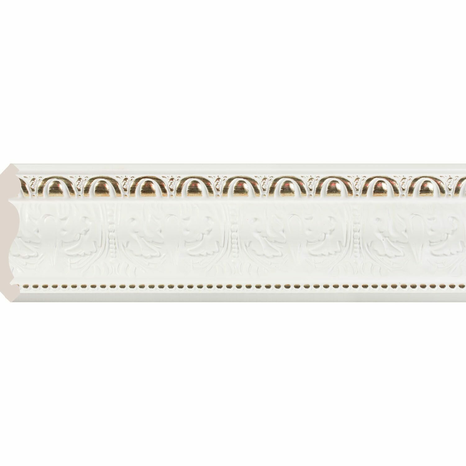 Карниз, Интерьерный багет, набор 2 шт. 89х63х1100мм Белый Cosca 146-115