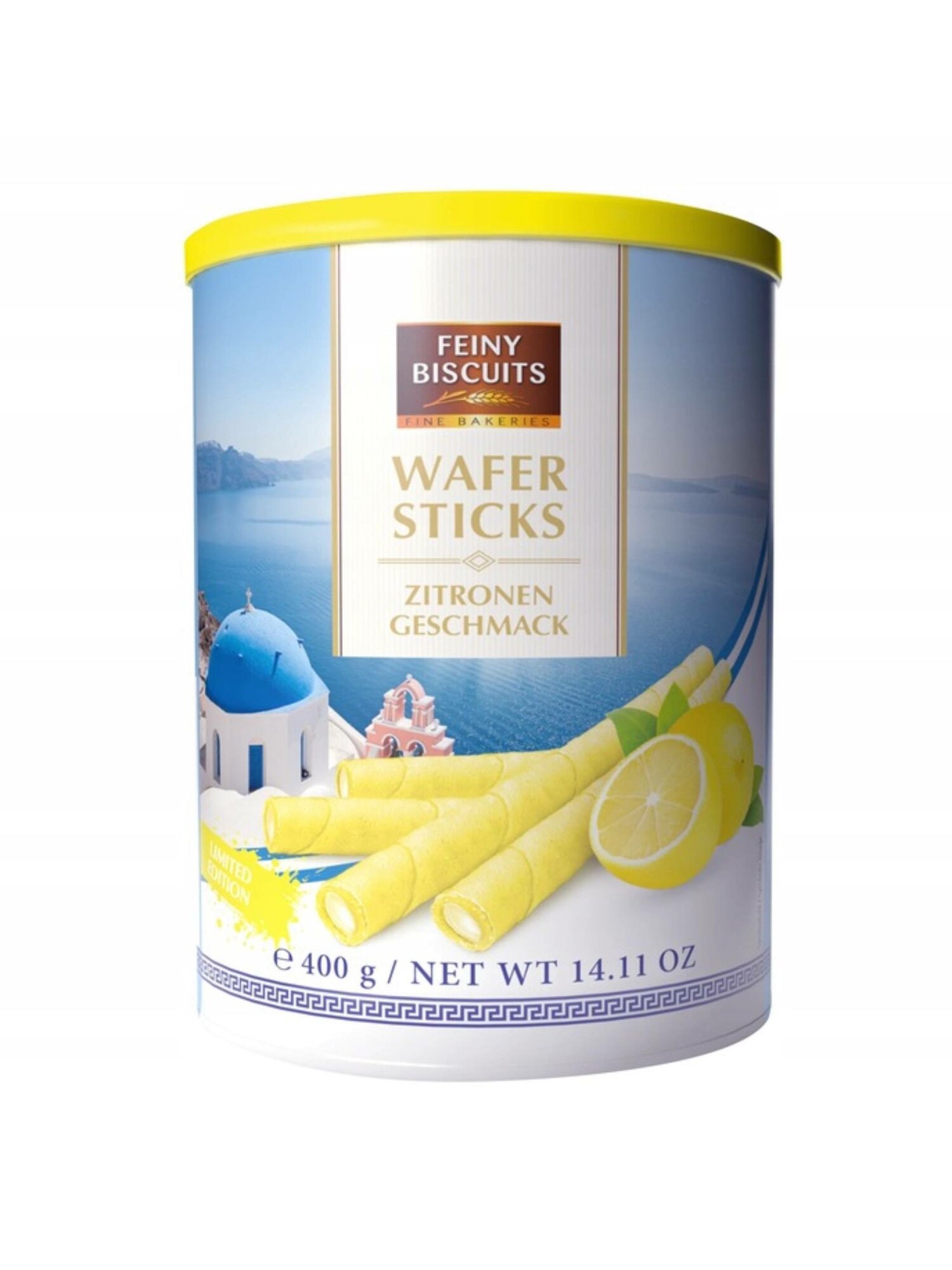 Вафельные трубочки с лимонным кремом Feiny Biscuits 400г