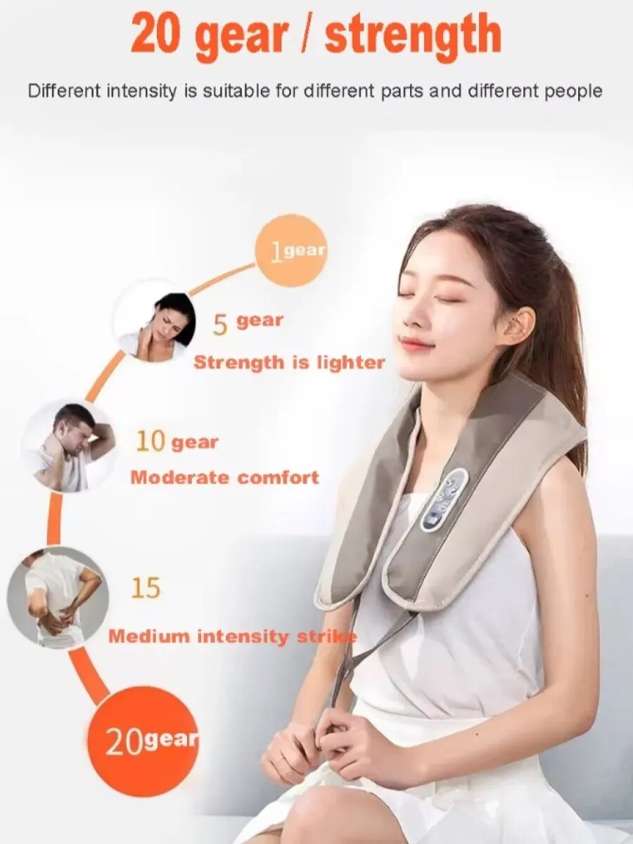 Массажер ударный для шеи и плеч