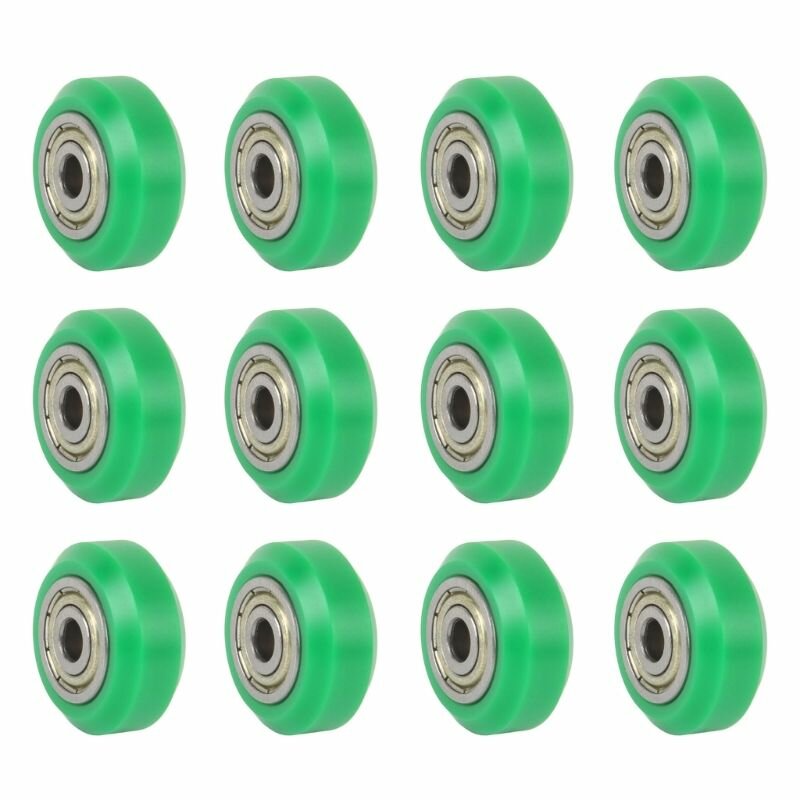 12 шт, колесо 3D-принтера, пластиковый шкив POM, 625zz, линейный подшипник, круглый ролик для CR10 Printe