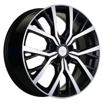 Литой колесный диск Khomen Wheels KHW1806 (Changan/Geely/Lexus/Suzuki/Toyota) 7x18/5x114,3 ET45 D60,1 Black-FP