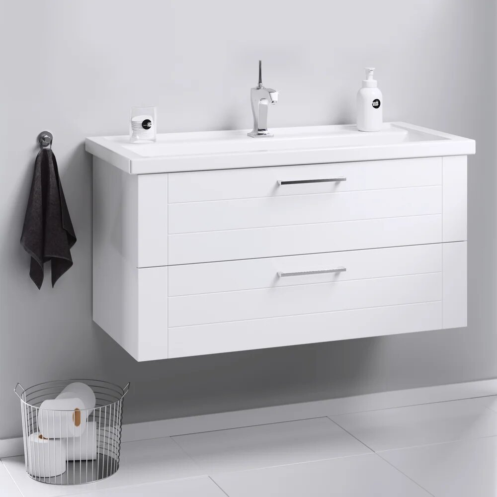 Тумба под раковину без столешницы Aqwella Manchester 100 подвесная