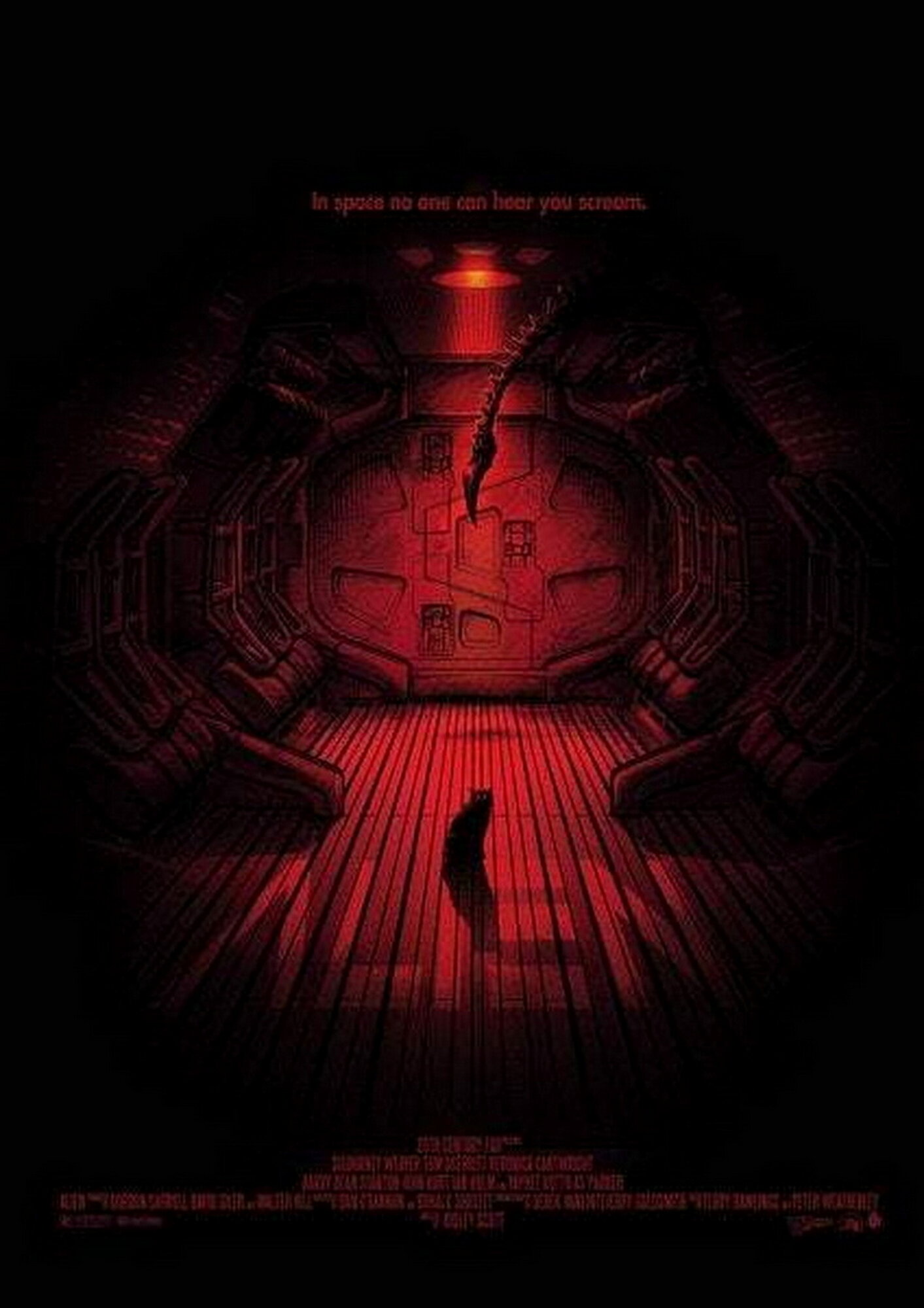 Плакат, постер Alien (Чужой, 1979) на бумаге, размер 21х30см