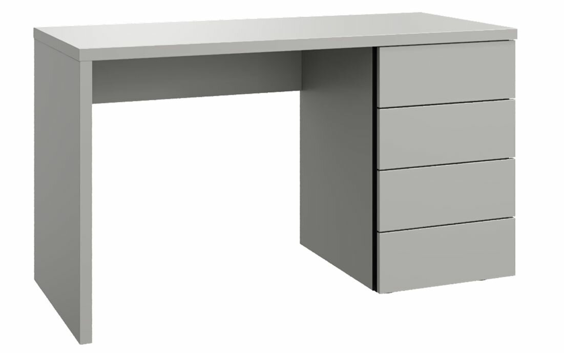Стол письменный Розалин Владимирская мебельная фабрика, ЛДСП, серый, 130x75,1x58 см