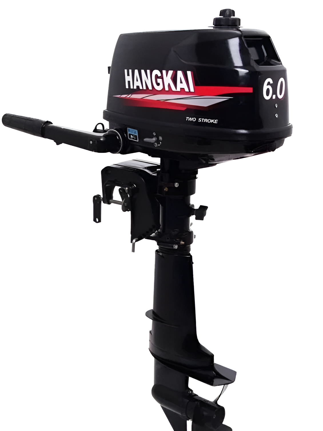 Лодочный мотор HANGKAI 6.0, двухтактный, 6 л. с, система водяного охлаждения