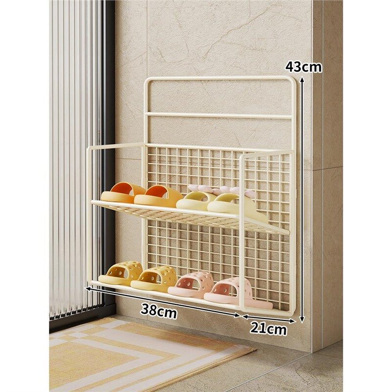 BXCZ Обувница, Металл, Настенный монтаж，белое，38х21х43 см