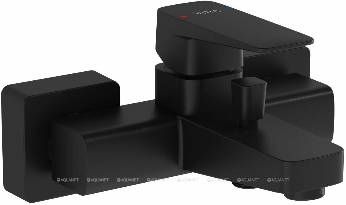 Смеситель для ванны с душем VitrA Root Square A4273736EXP матовый черный