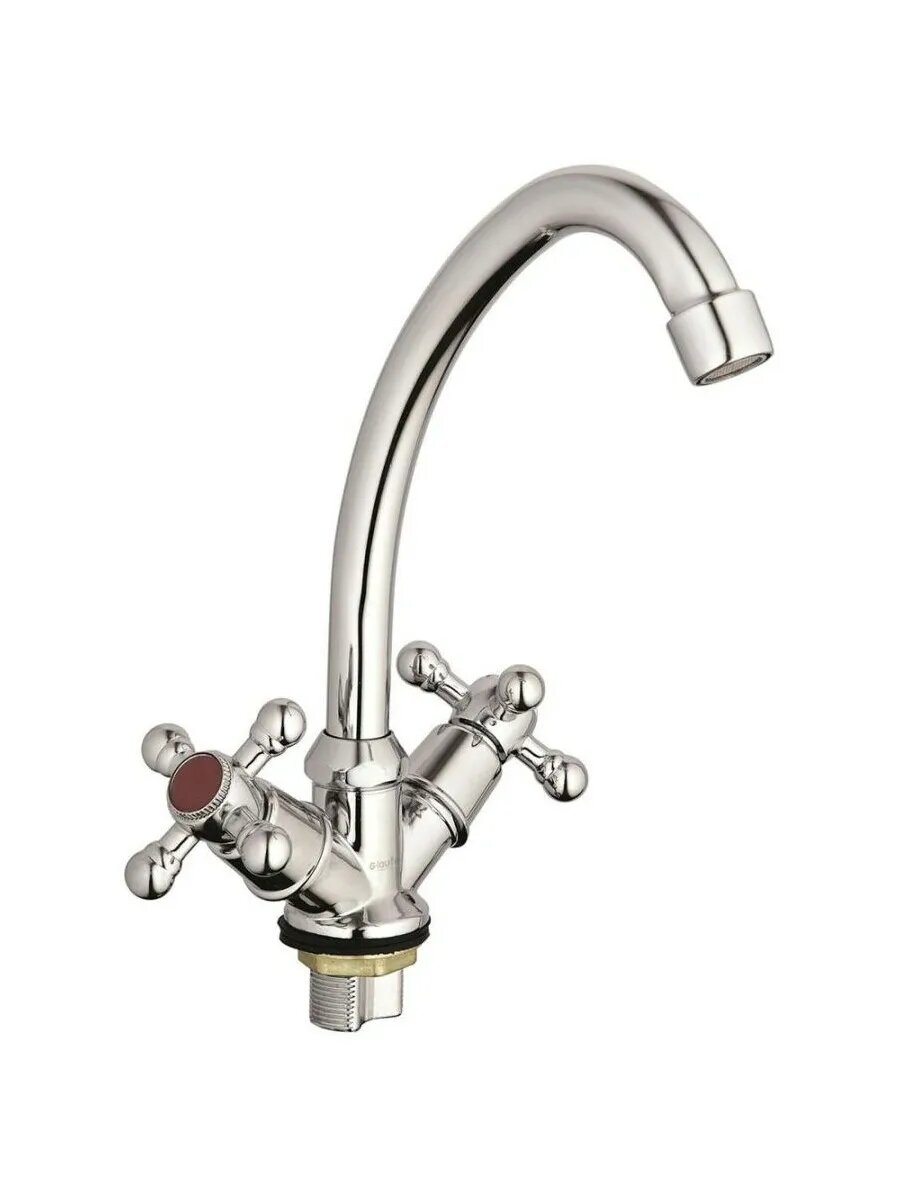 Смеситель для кухни ECONOCE серия 490, с поворотным J-изливом (EC0491-1)