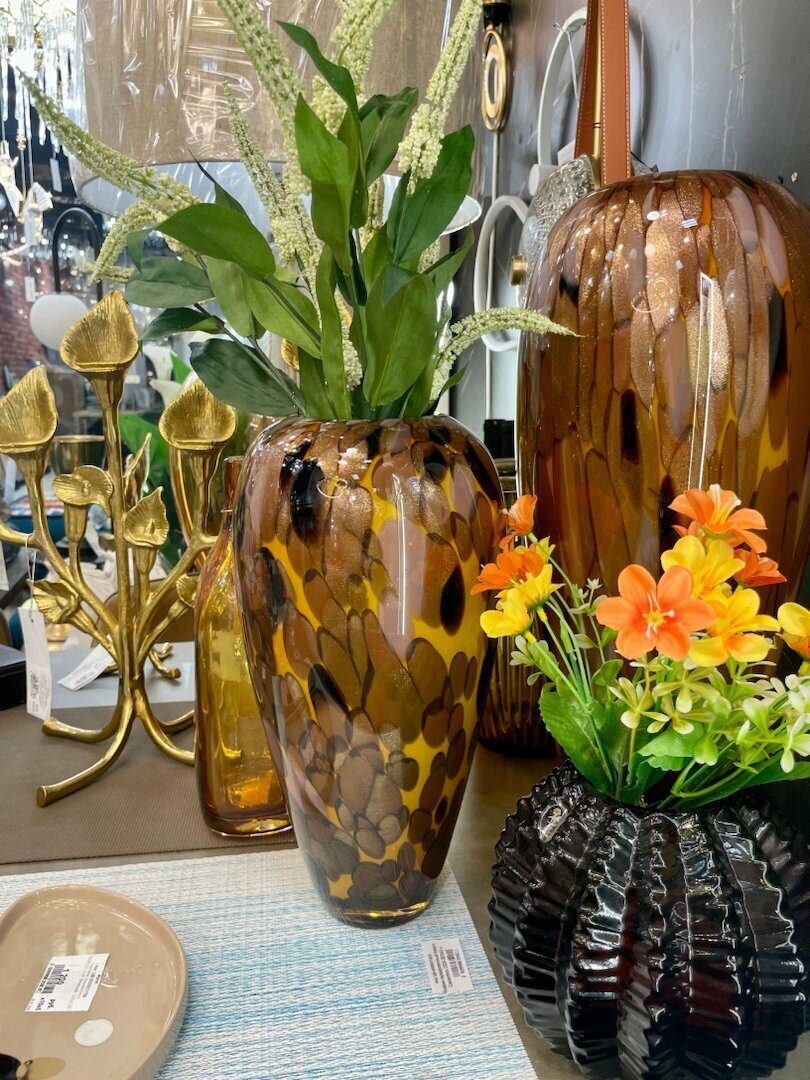 Ваза Ramunda Casaentera CE05-398049 стекло коричневый d180х360h